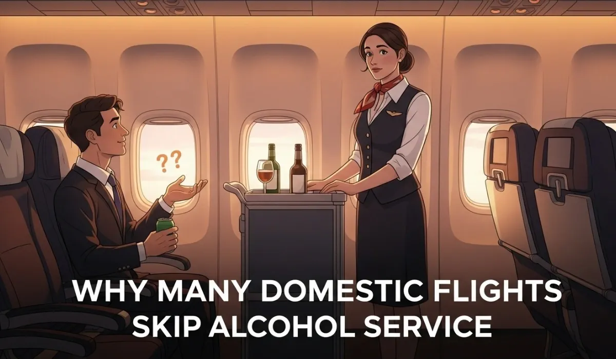 Why Many Domestic Flights Skip The Alcohol Service